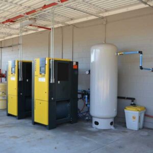 Indoor or outdoor air compressor installation – Elevated Industrial ...